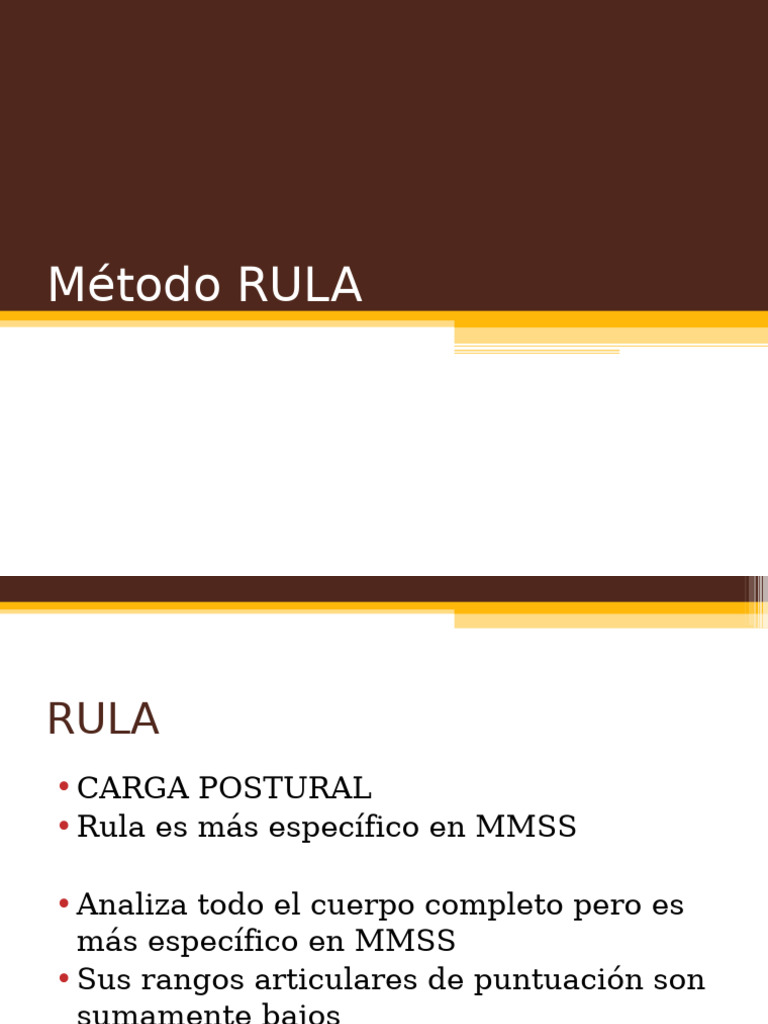 Método Rula | PDF | Salud y bienestar | Ciencia y matemáticas