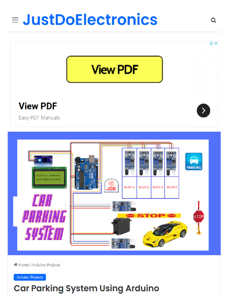 Screencapture Justdoelectronics Car Parking System Using Arduino 2024 ...