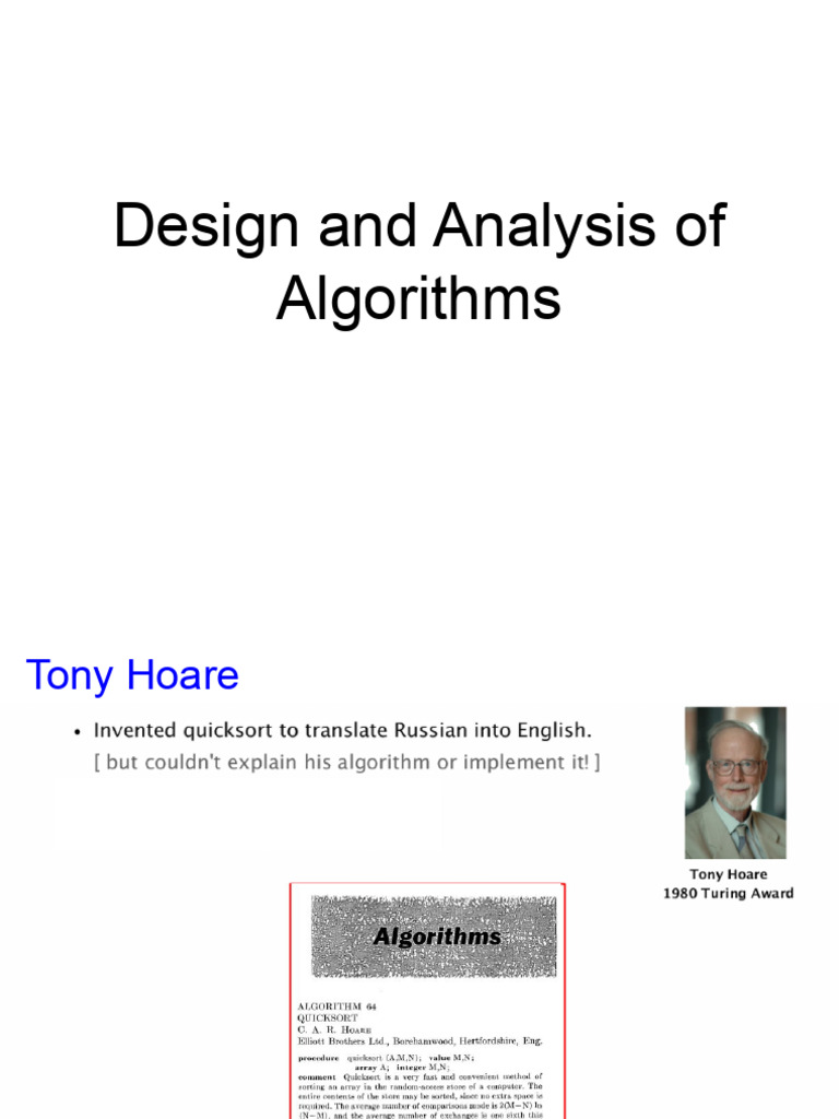 Quick Sort | PDF | Computers
