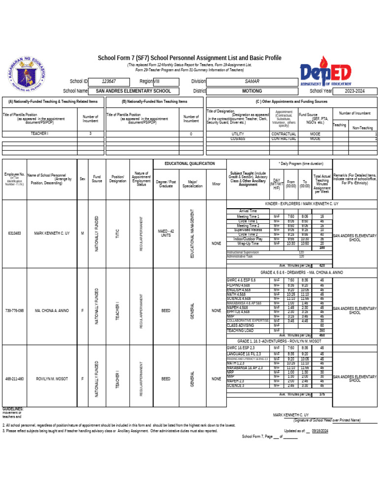 SF7 Motiong SanAndresES 123647 September 2024 | PDF