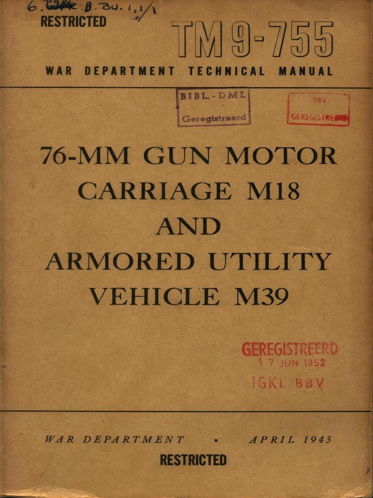 M18 76mm GMC &M39 Manual | PDF