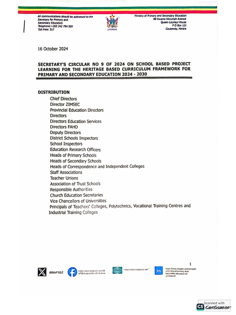 Heritage Based Curriculum 'CIRCULAR 9 (1) .PDF' | PDF