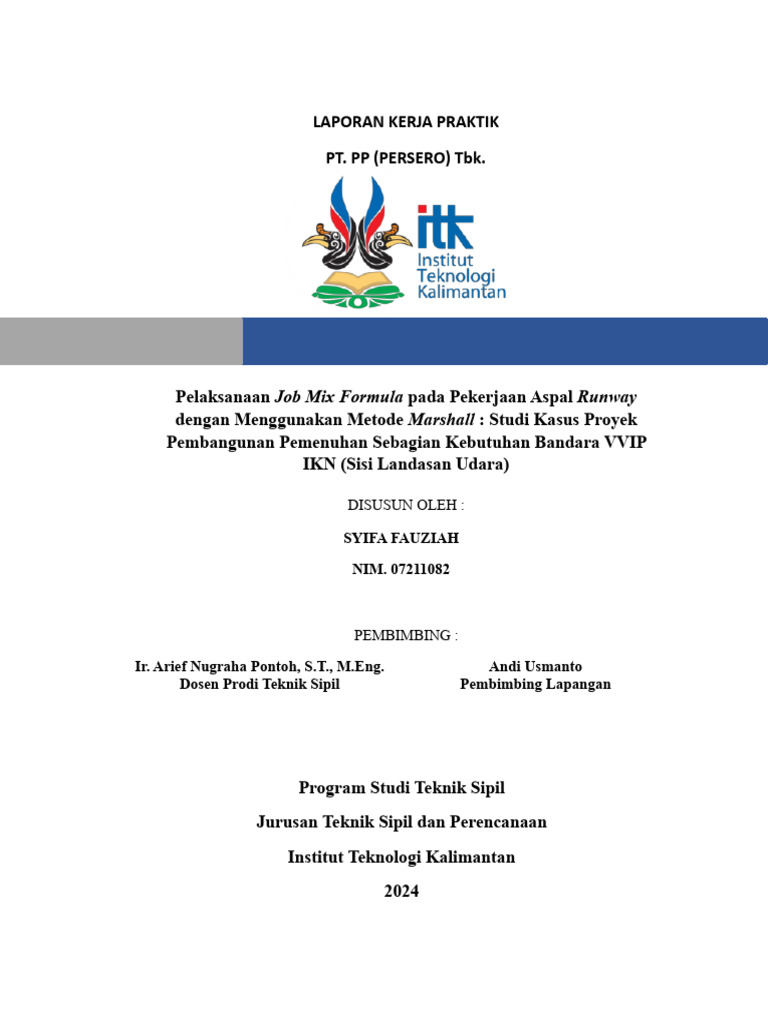 Laporan Akhir Bismillah Acc | PDF