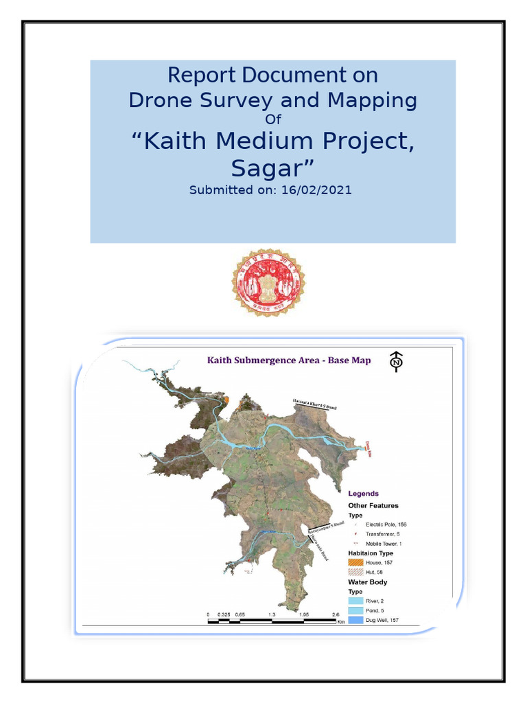 Kaith Dam Drone Survey Report | PDF | Unmanned Aerial Vehicle | Surveying