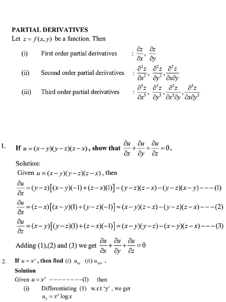 Chap 2 - Functions of Several Variables | PDF