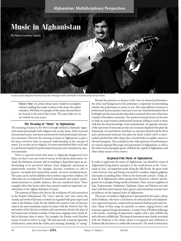 music-in-afghanistan | PDF | Afghanistan | Taliban