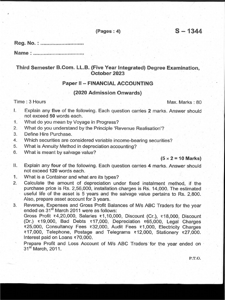 Financial Accounting S-1334 | PDF