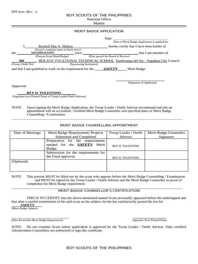 Explorer Rank Merit Badge Papers | PDF | Scouting | Girl Guiding And ...
