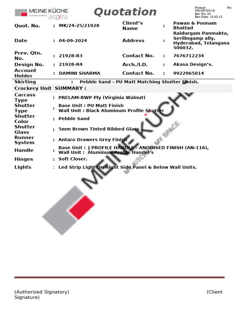 Final Quotation-21928-R4 | PDF