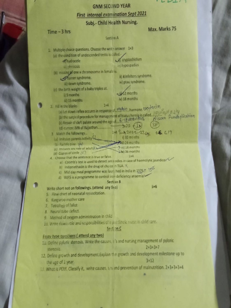 2nd Year Papers | PDF