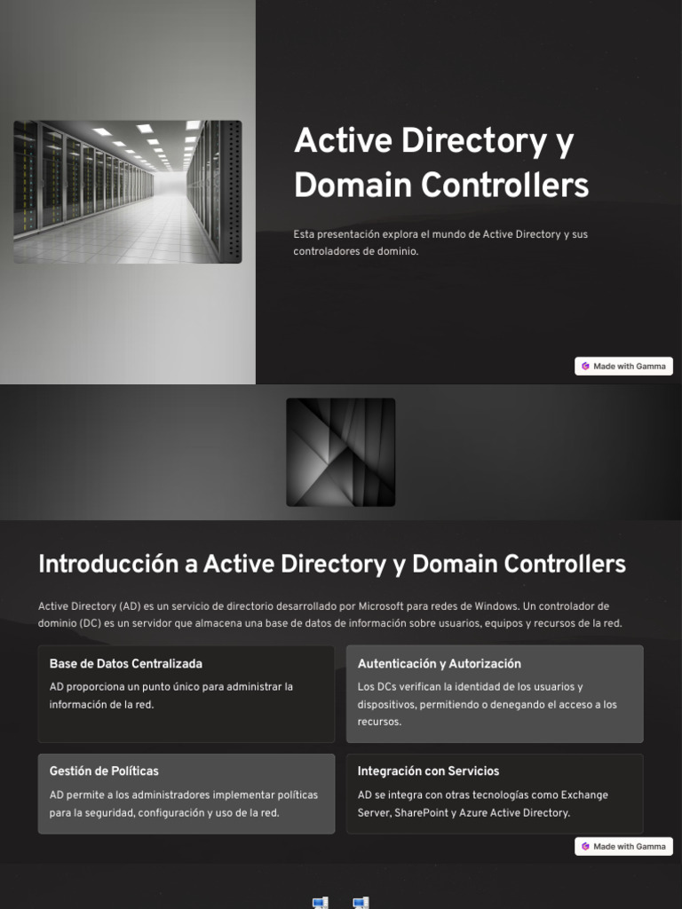 Active Directory y Domain Controllers | PDF | Directorio Activo | Red de computadoras