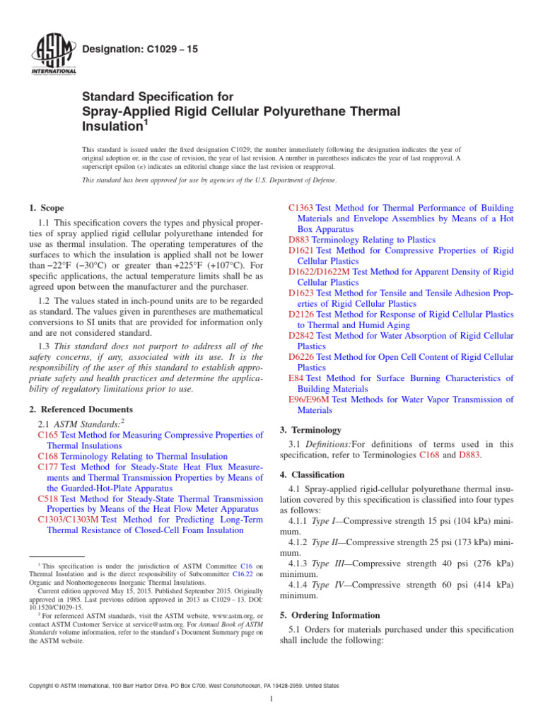 C1029 15.PDF (EngPedia - Ir) | PDF | Polyurethane | Thermal Insulation