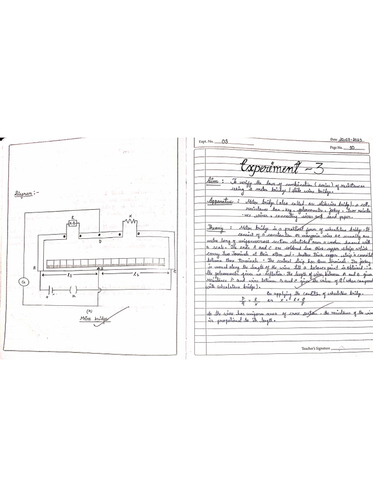 Physics Experiment 3 | PDF