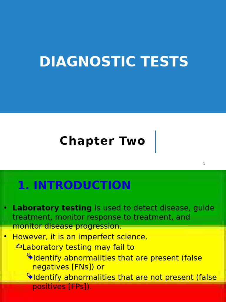 Understanding Diagnostic Tests and Metrics | PDF | Adrenal Gland ...