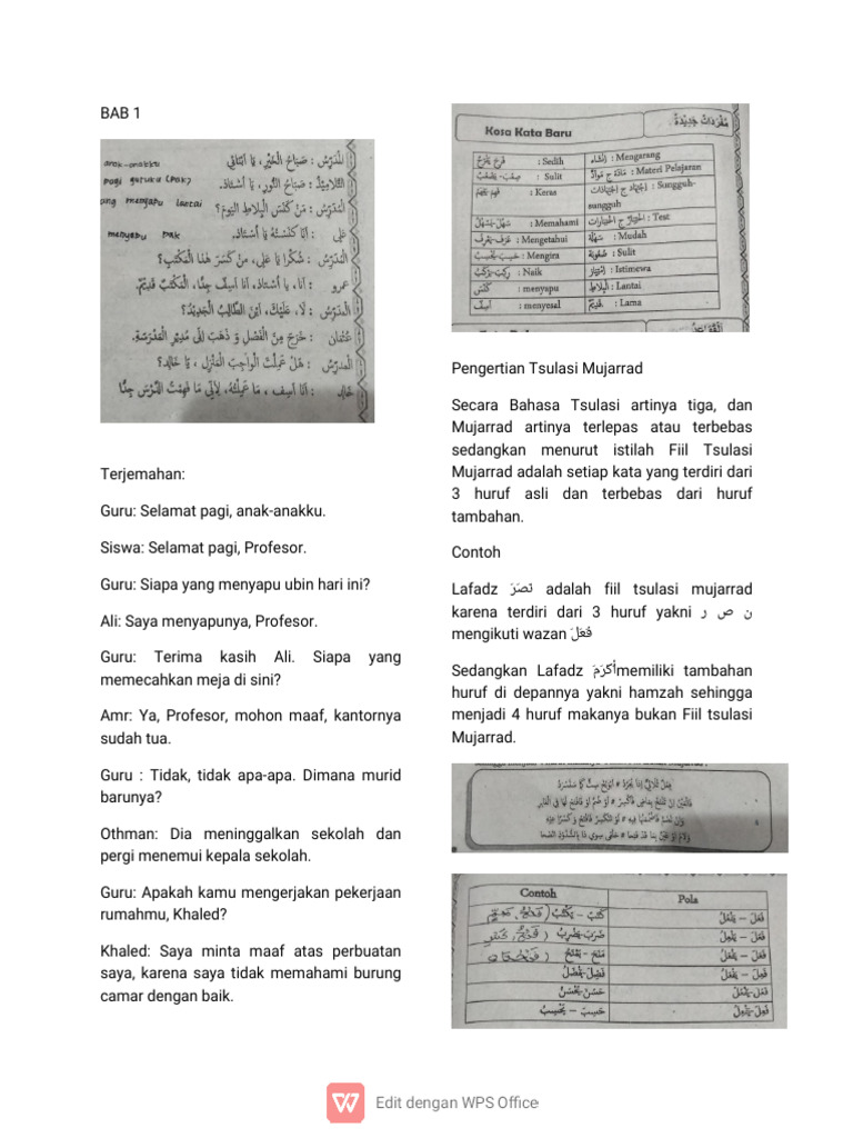 Materi Bahasa Arab Mafa | PDF