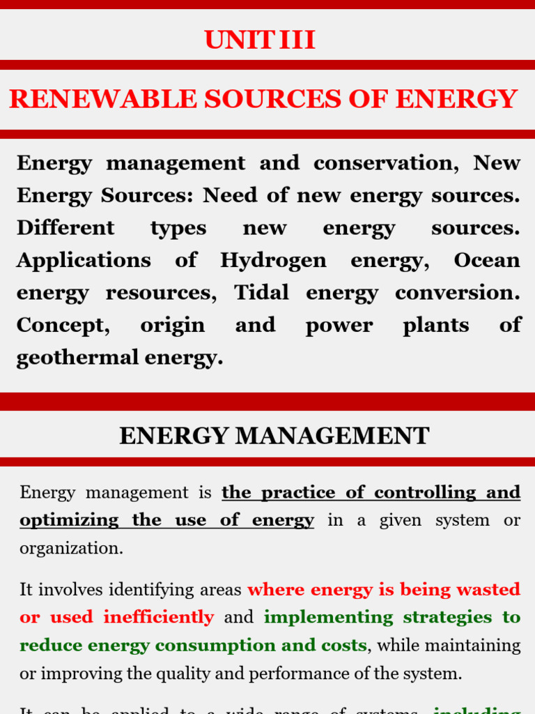 Renewable Energy Sources Overview | PDF | Fuel Cell | Energy Development