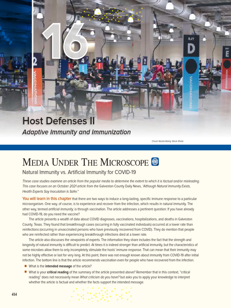 Host Defenses II: M U T M | PDF | T Cell | Immune System