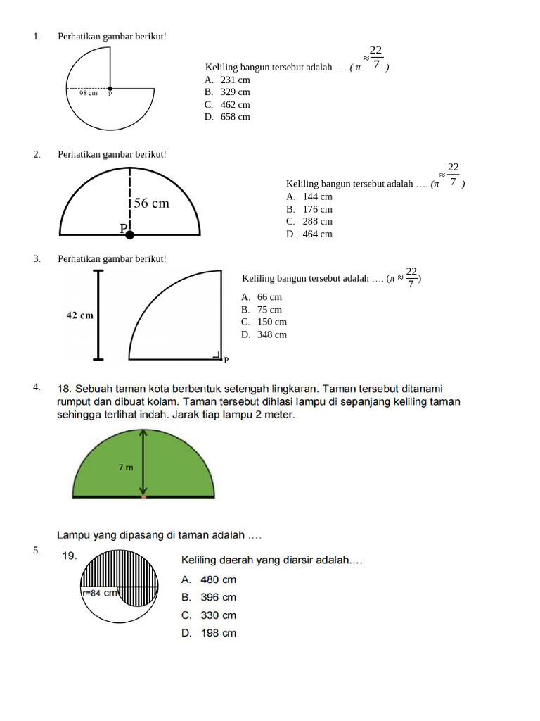 Keliling Lingkaran 2 | PDF