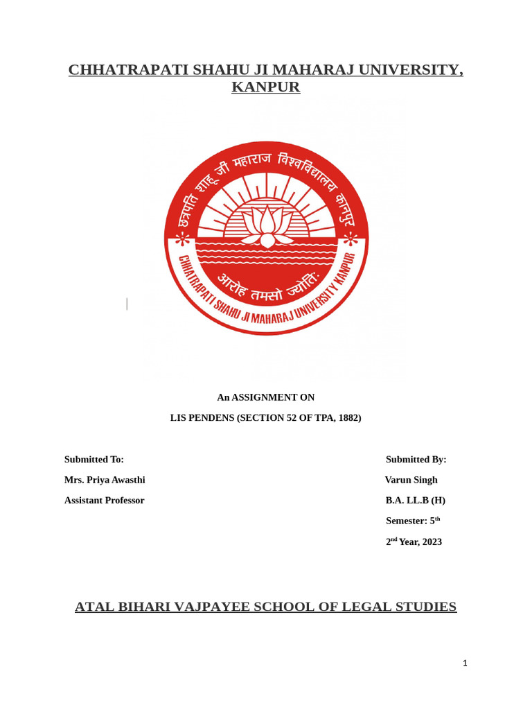 Varun Singh Assignment of Tpa | PDF | Lawsuit | Justice