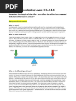 Understanding Load, Fulcrum, and Effort | PDF | Lever | Mechanical ...