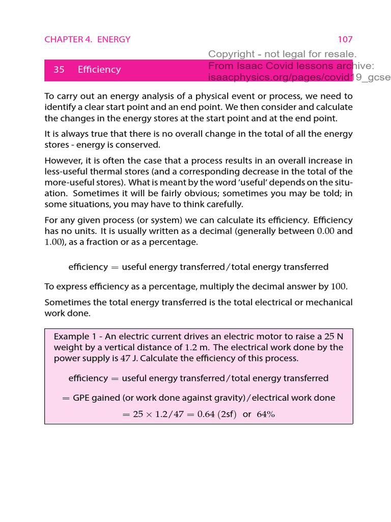 Energy Efficiency Questions | PDF | Engines | Power (Physics)