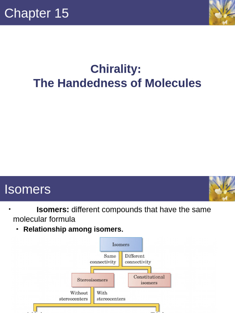 PBIO 112 Chapter 14 Chirality 2 | PDF | Chirality (Chemistry) | Isomer