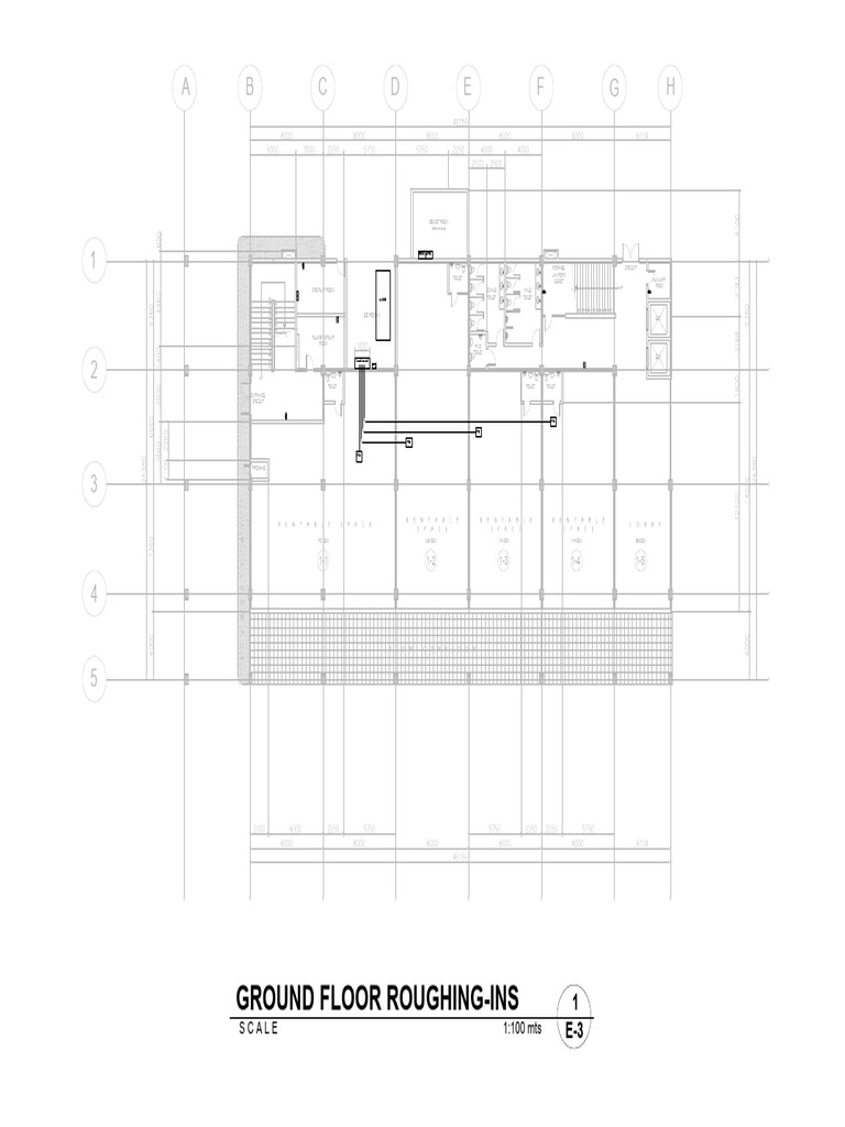Ground FLoor Roughing Ins Layout | PDF | Home | Water
