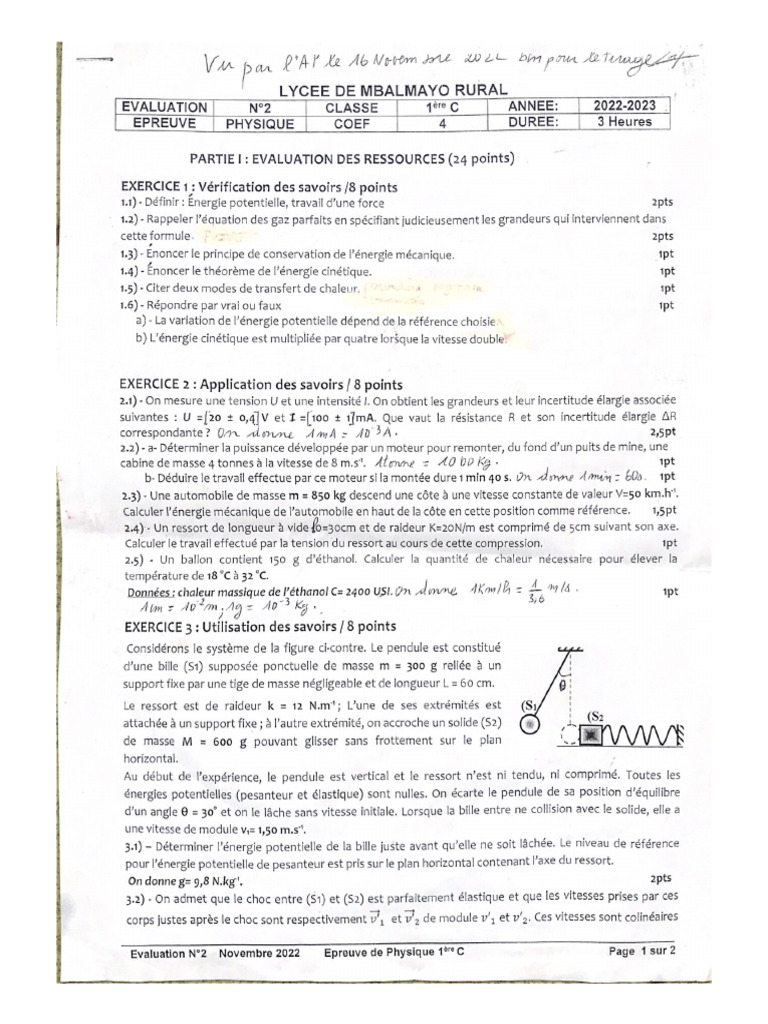 Eval2 PC Nov 22 | PDF