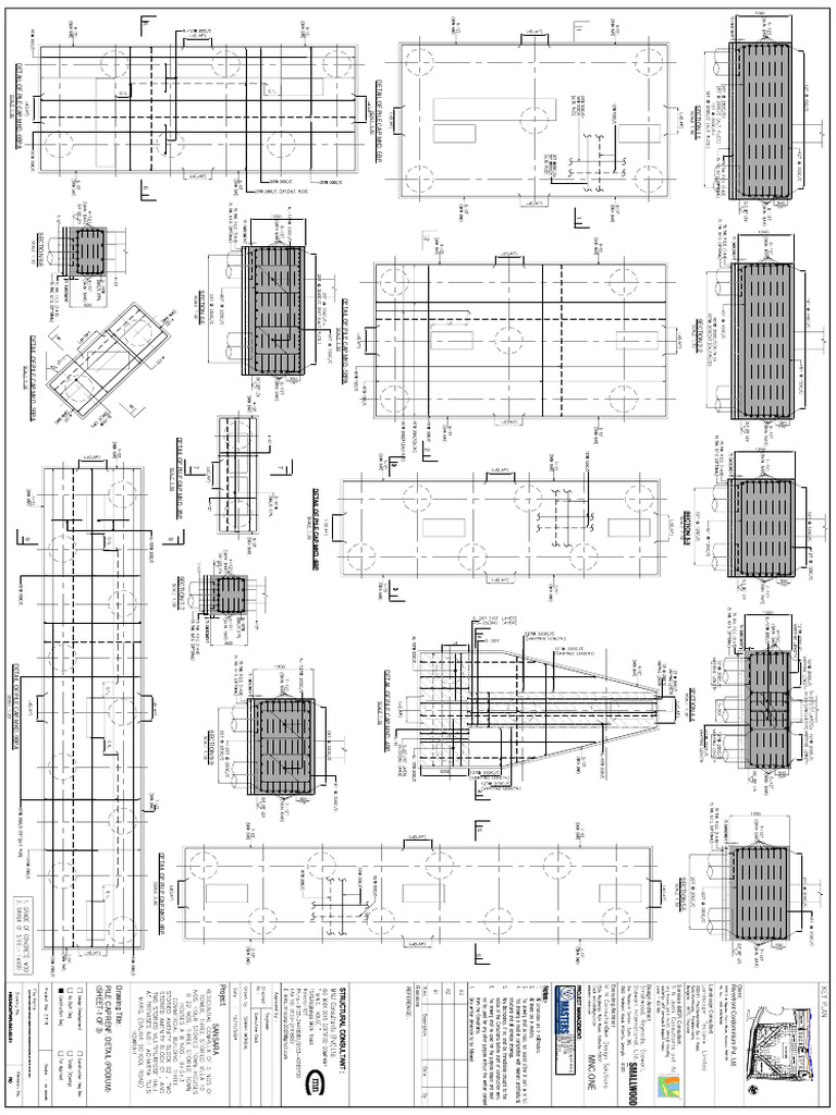 Pile Cap Detail Drawings for MNC.ONE | PDF