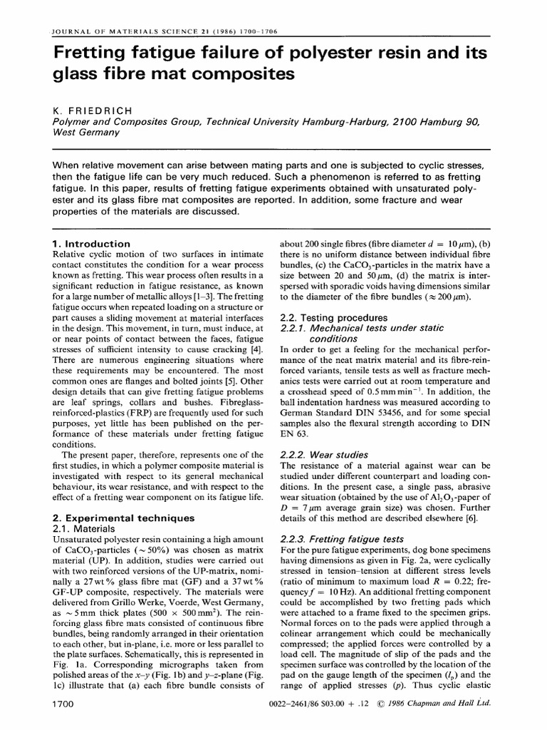 FRIEDRICH - 1986 - Journal of Material Science-1986-Fretting Fatigue ...
