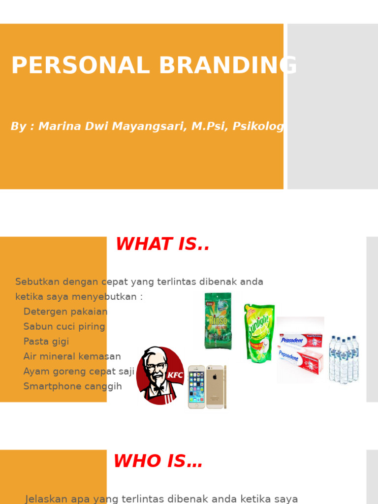 Personal Branding | PDF | Pengembangan Diri