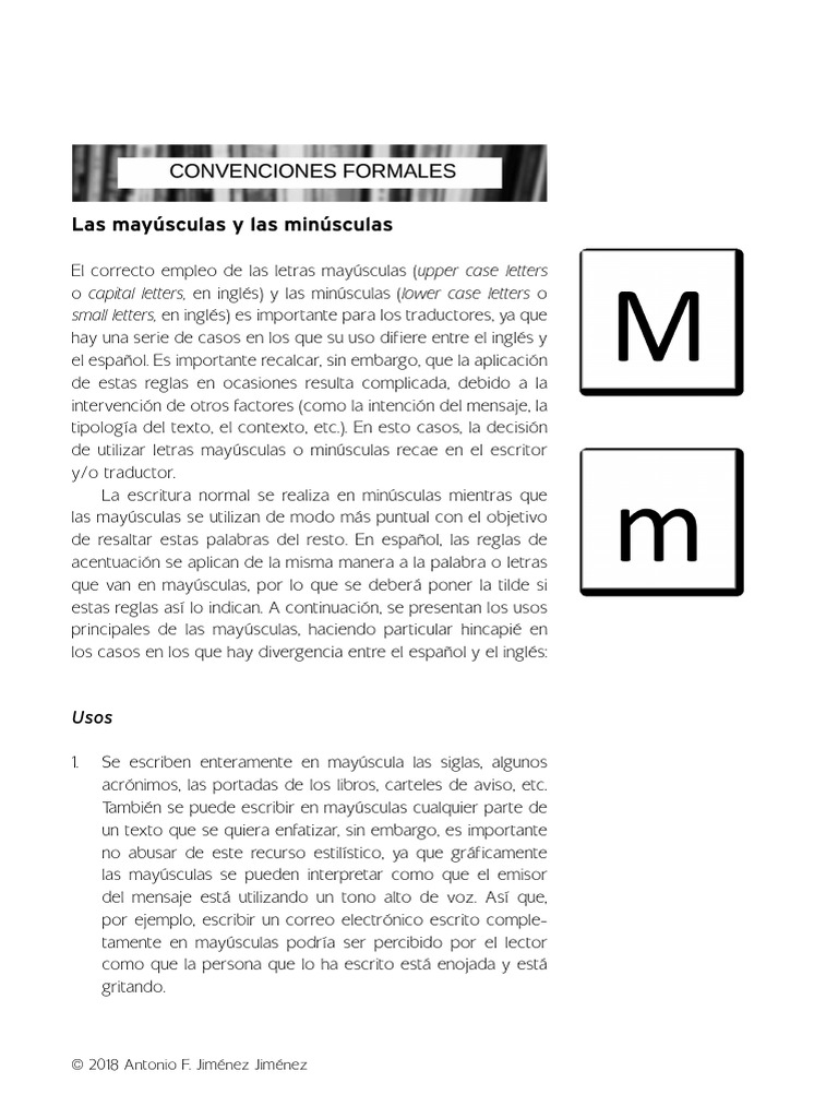 Las Mayúsculas y Las Minúsculas: Upper Case Letters Capital Letters ...