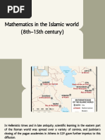 Transmission of Islamic Mathematics | PDF | Mathematics