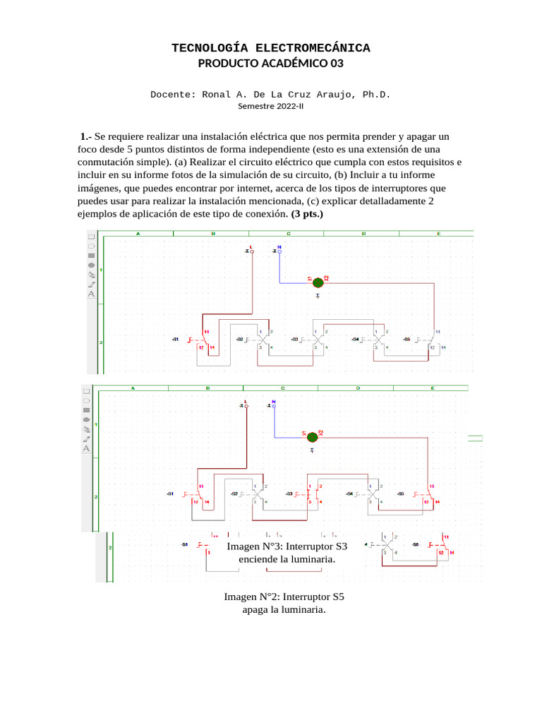 Conmutacion de 5 Interruptores | PDF