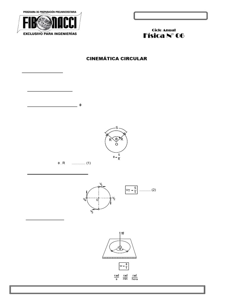 Fis. (06) Cinematica Circular 195 200 | PDF | Aceleración | Velocidad