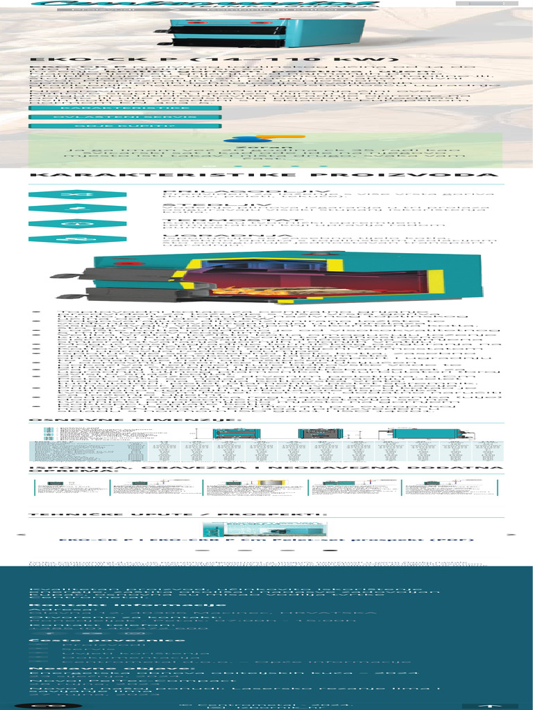 EKO-CK P (14-110 KW) - Centrometal TEHNIKA GRIJANJA | PDF