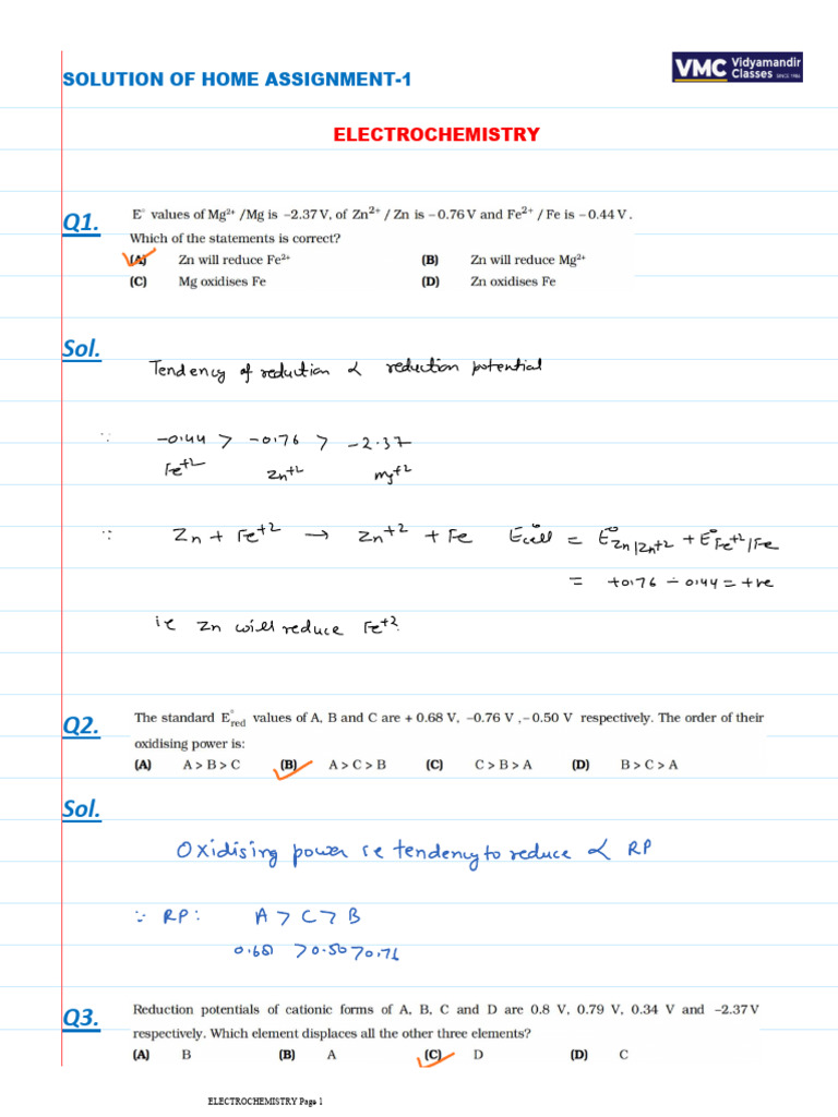 Solution Ha-1 - Electro | PDF | Science & Mathematics