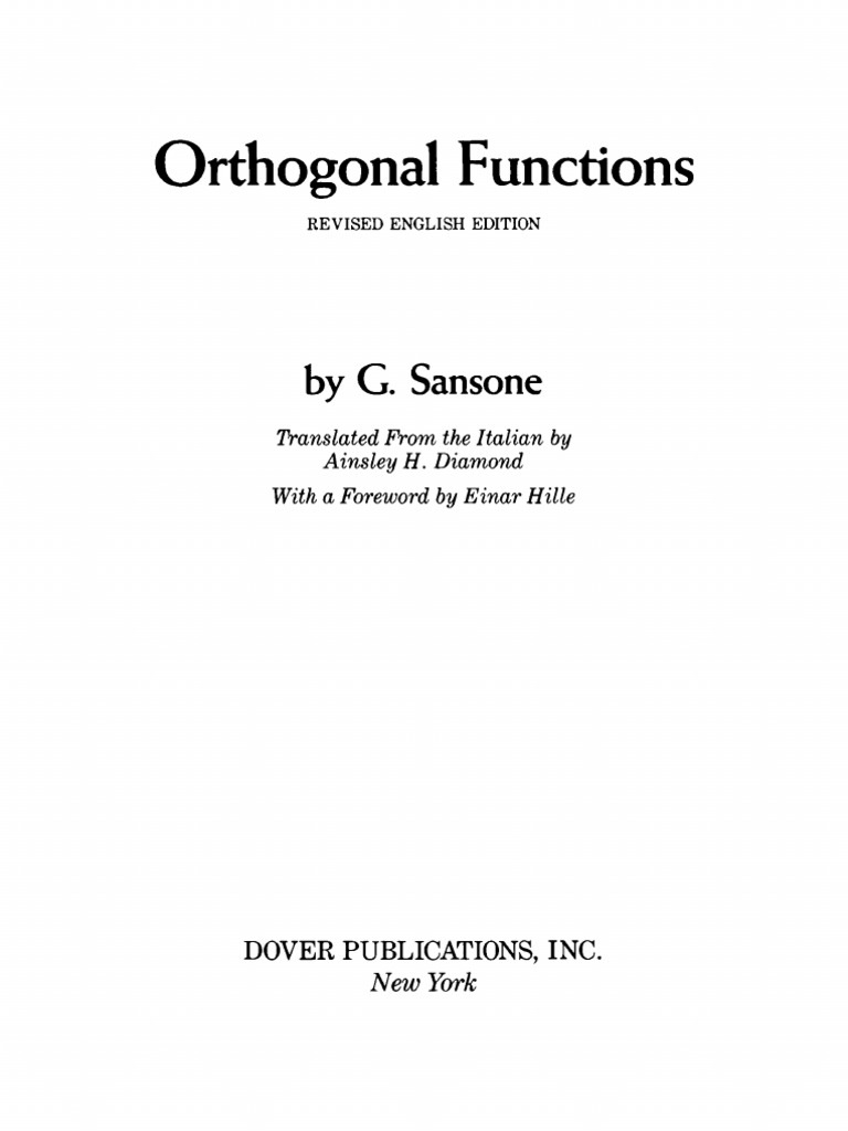 Orthogonal Functions Compress | PDF