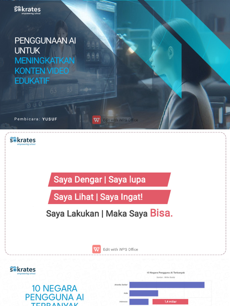 PENGGUNAAN AI UNTUK MENINGKATKAN KONTEN VIDEO EDUKATIF AL Irsyad | PDF