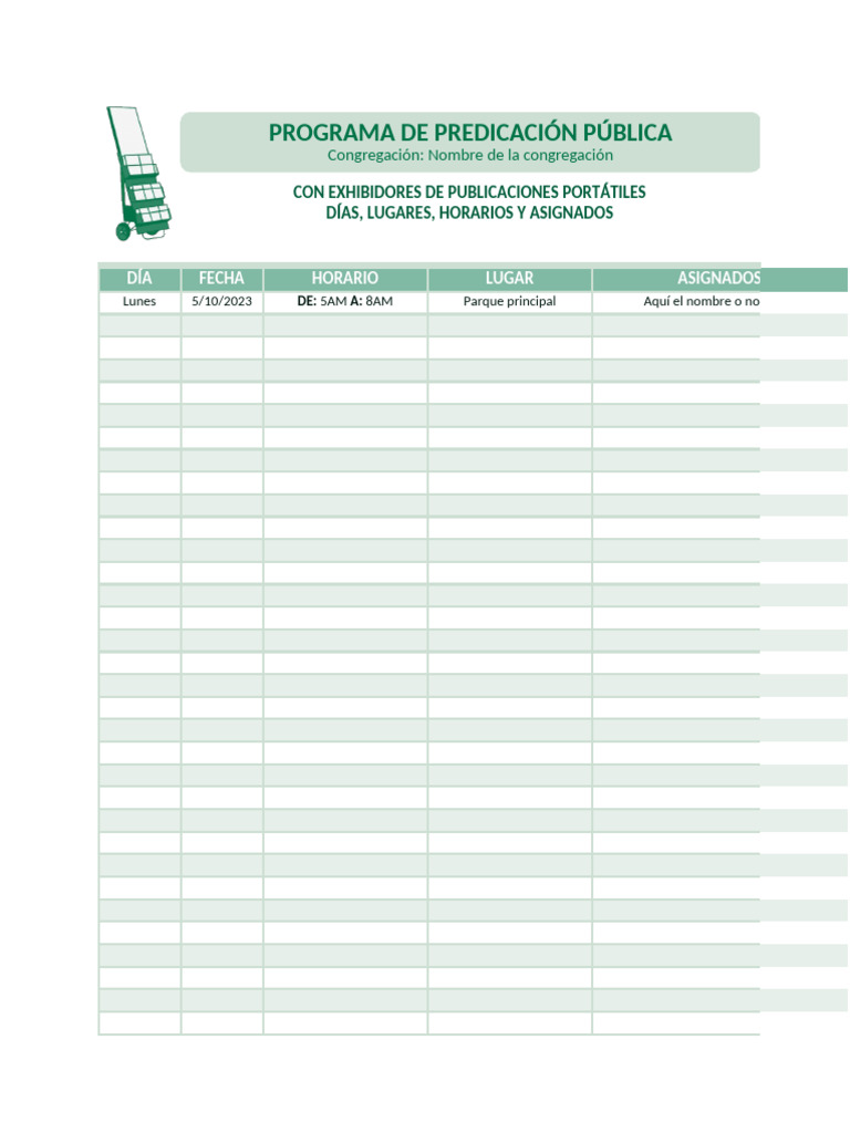 Programa de Predicación Pública | PDF