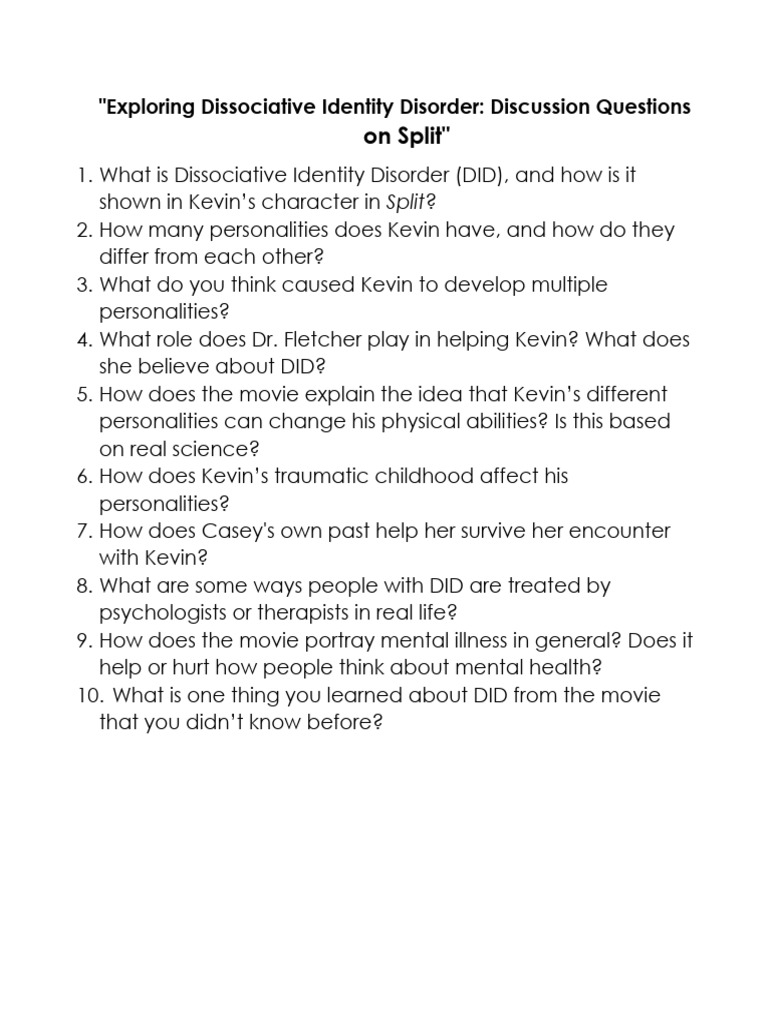 Exploring Dissociative Identity Disorder | PDF