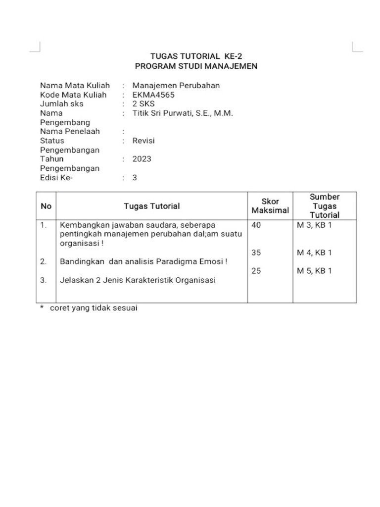 Tugas Tutorial 2 | PDF