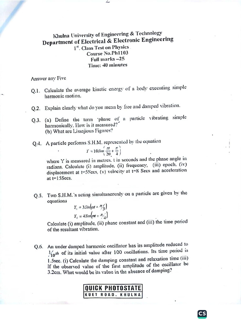 Previous CT Questions | PDF