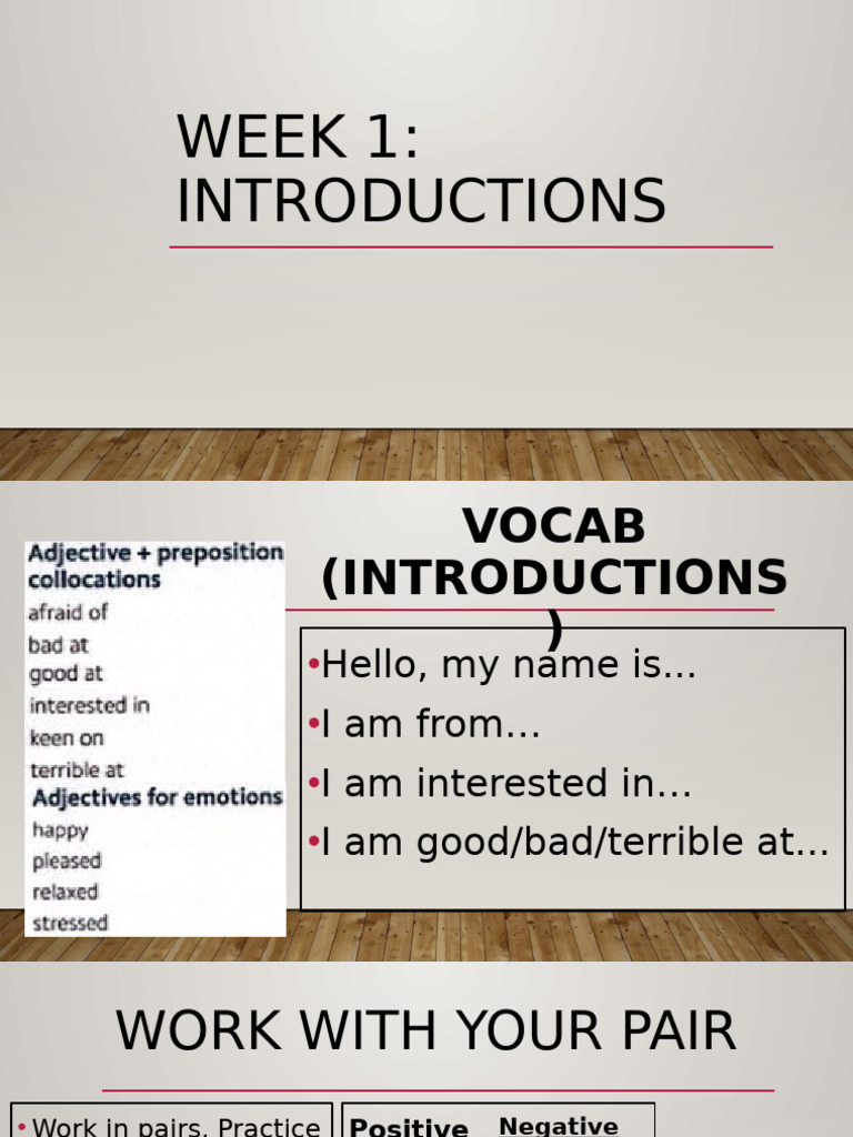 Week 1 Introductions Basic | PDF | Career & Growth
