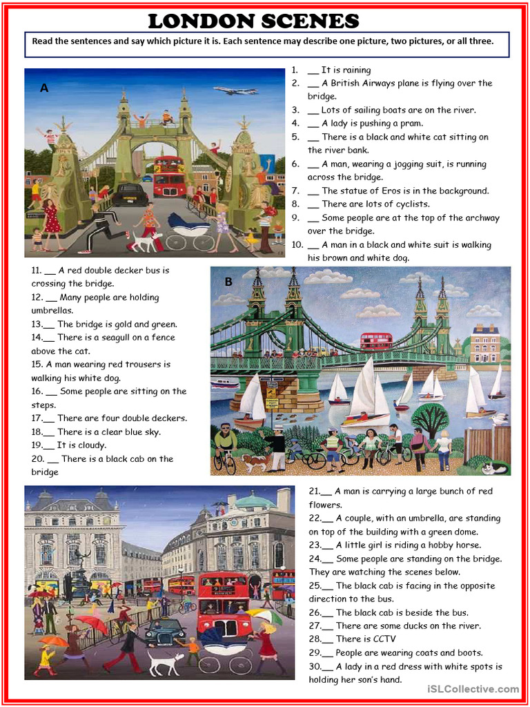 Picture Description - London Scenes | PDF | Fashion | Clothing