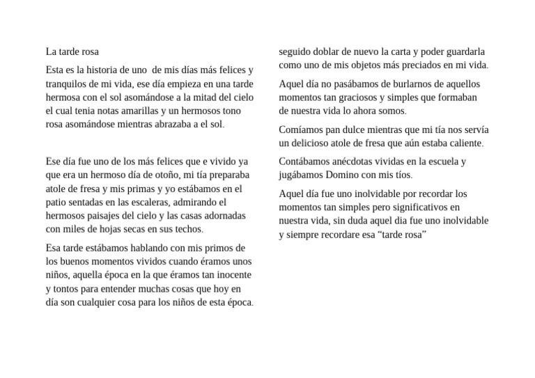 Tarde Rosa | PDF