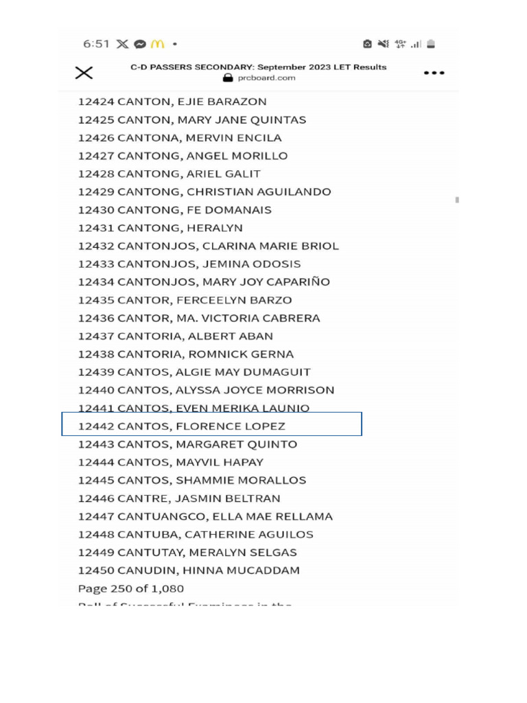 List of Passer | PDF