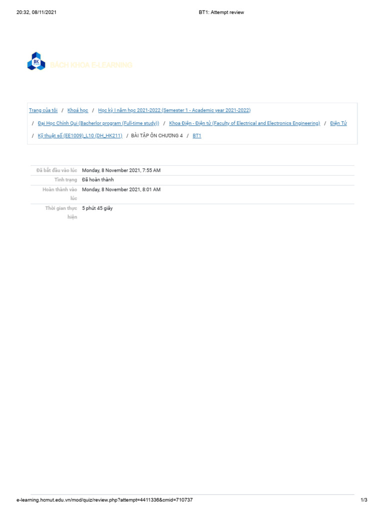 BT1 Attempt Review | PDF