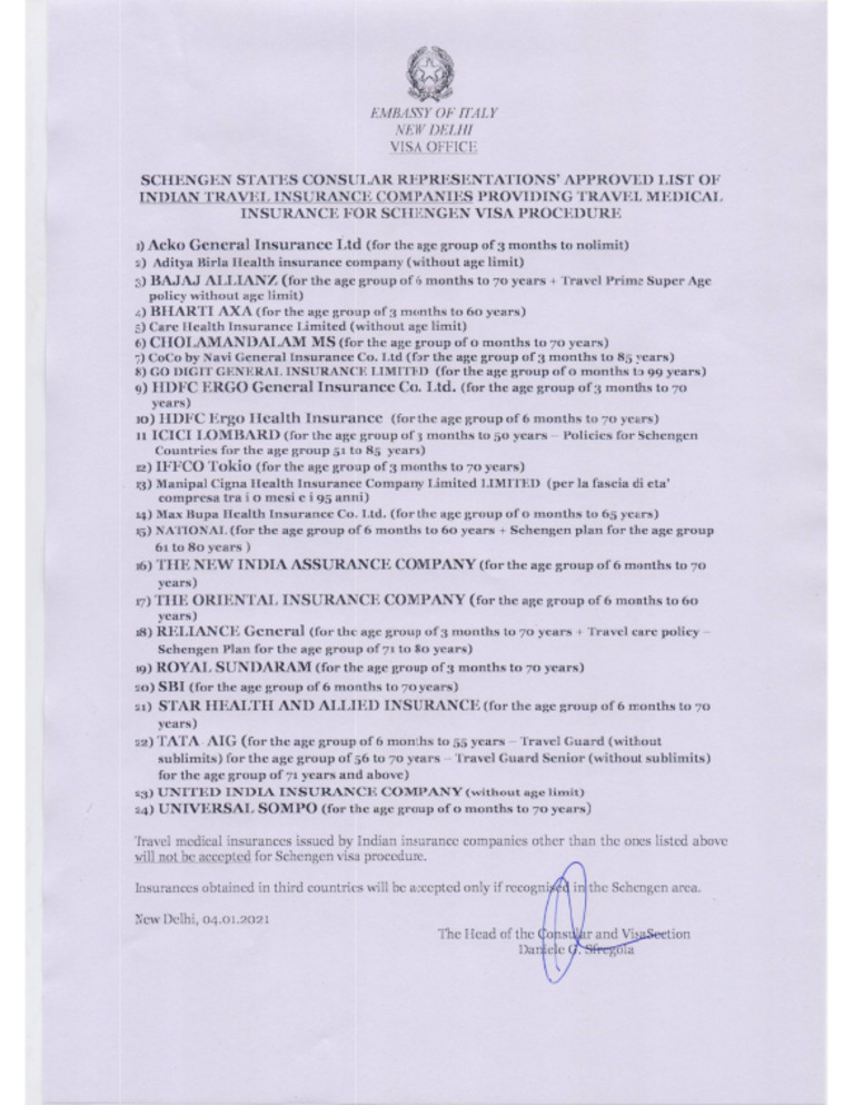 Updated Insurance List | PDF