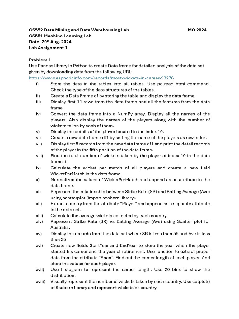 DMDW Assignment 1-8 | PDF | Receiver Operating Characteristic | Regression Analysis
